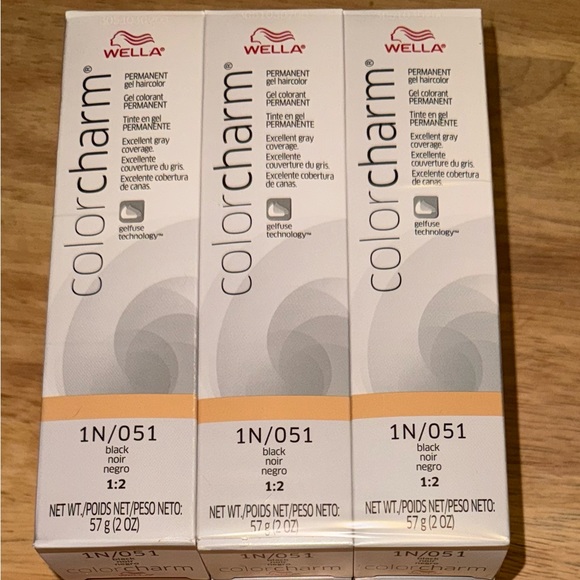 Wella | Hair | Wella Color Charm Gel Tube 2oz 51n Black New Lot Of Six ...